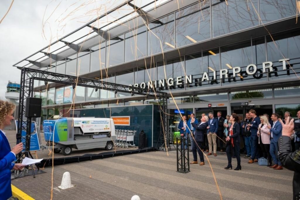 Onthulling waterstof GPU: wereldprimeur op Groningen Airport Eelde